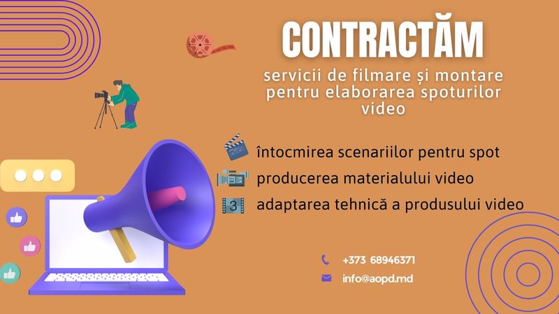 AOPD contractează servicii de filmare și montare - AOPD
